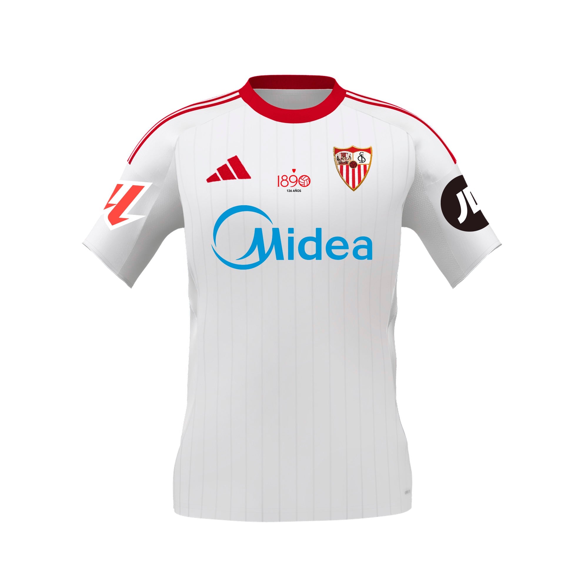 Personalización para Camiseta 136 años Adulto 1ª Sevilla FC 25/26 3XL